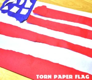 Torn Paper Flag Craft - Kids Activities | Saving Money | Home ...