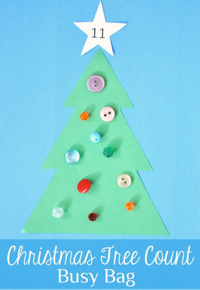 Christmas Tree Count Busy Bag - Kids Activities | Saving Money | Home ...
