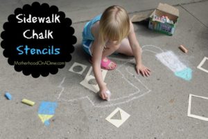How to Make Sidewalk Chalk Stencils for Frugal Summer Fun! - Kids ...