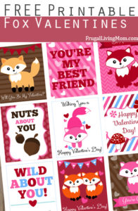 FREE Fox Valentines (Printable) + More Printable Valentine Ideas - Kids ...