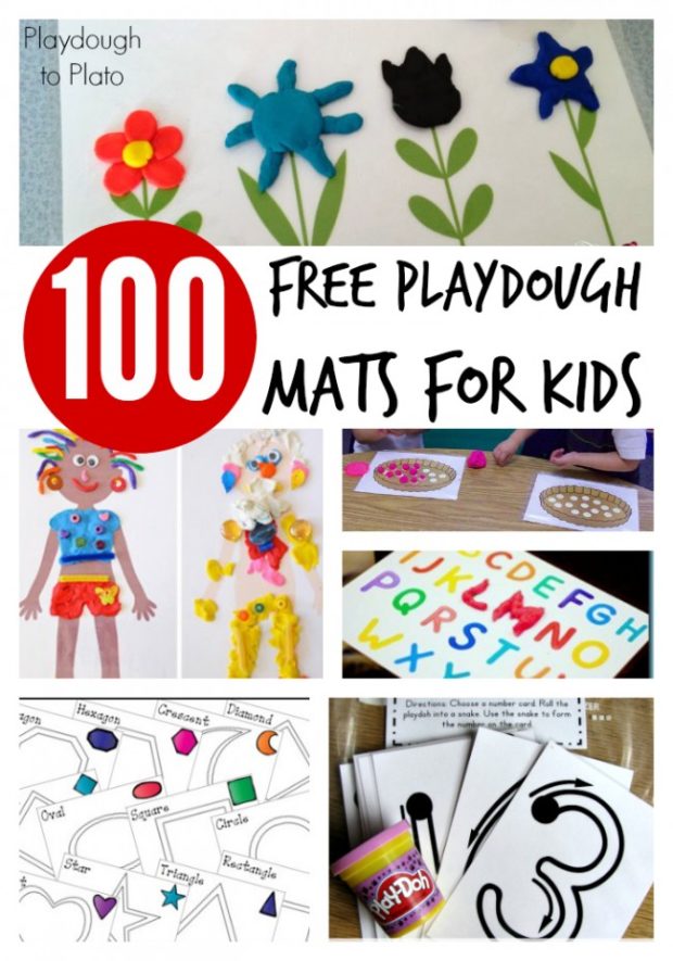 100 FREE Playdough Mats for Kids - Kids Activities | Saving Money ...