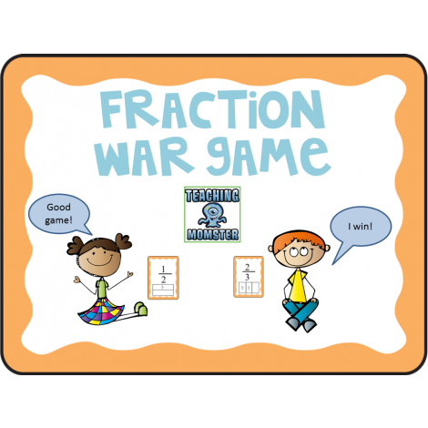 Educents FREEbies: Fraction War Game & Amusing "A" Printable Pack ...