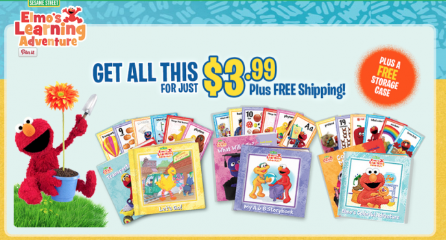 Learning with Elmo for $3.99 + FREE Backpack - Kids Activities | Saving ...