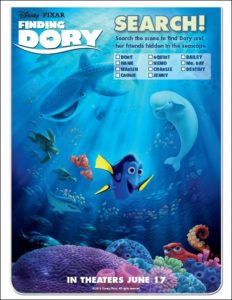 FREE Finding Dory Activity Sheets - Kids Activities | Saving Money ...