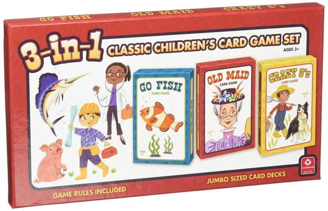 3-in-1 Classic Children's Card Game Set (Jumbo Cards) for $2.55 - Kids ...
