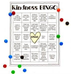 FREE Printable Kindness Bingo Board - Kids Activities | Saving Money ...