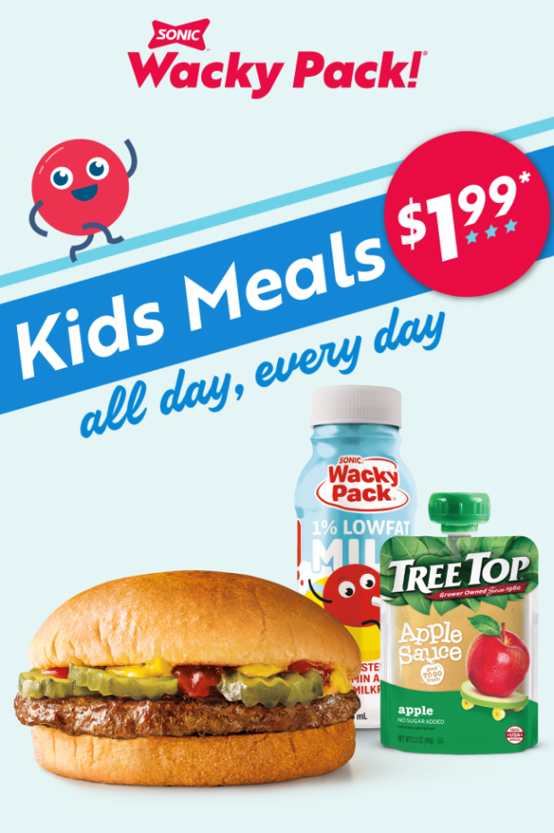 Sonic: Wacky Pack Kids Meals for $1.99 - Kids Activities | Saving Money ...