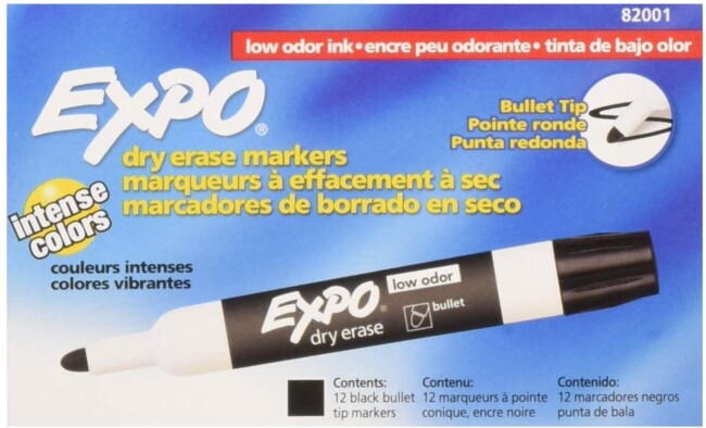 EXPO Black Dry Erase Markers (12 Ct) for $5.04 - Kids Activities ...