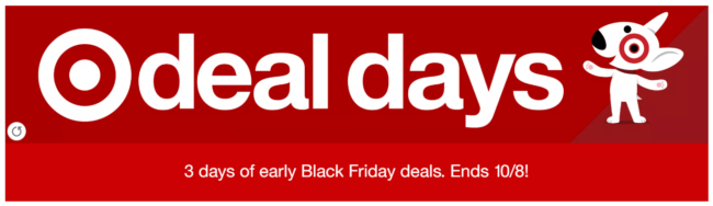 Target: Deal Days Through Oct. 8 (Early Black Friday Deals) - Kids ...
