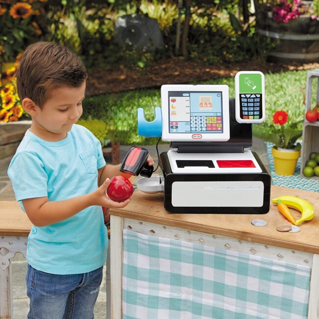Little Tikes First Self-Checkout Stand Realistic Cash Register Sale ...