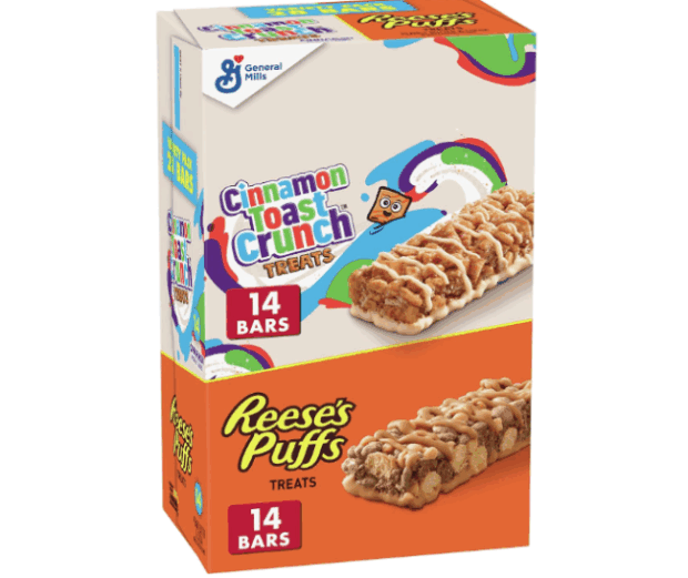 Reese's Puffs & Cinnamon Toast Crunch Cereal Bars (28-Ct.) for $6.10 ...