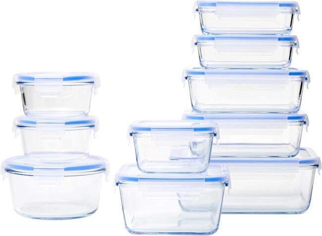 Amazon Basics Glass Locking Lids Storage Containers Deal - Kids ...