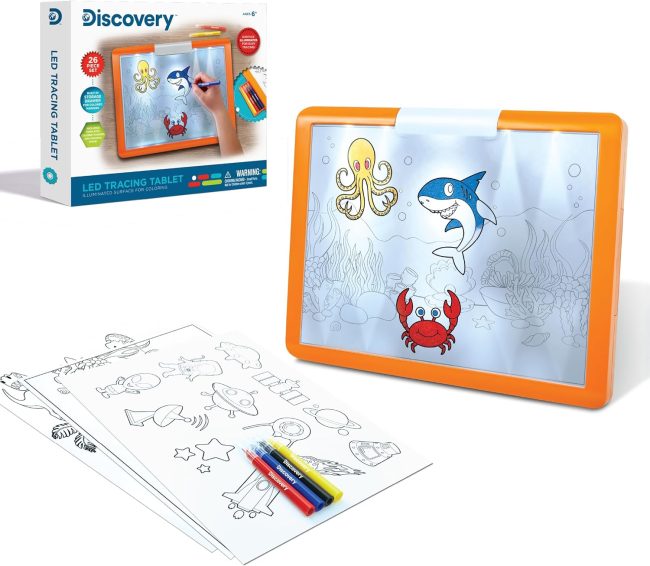 Discovery 26-Piece LED Tracing Tablet Set for $12.99 (Reg. $25) - Kids ...
